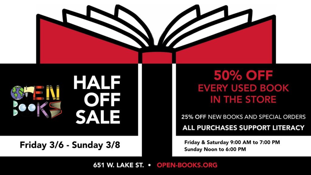 Half Off Sale - Open Books